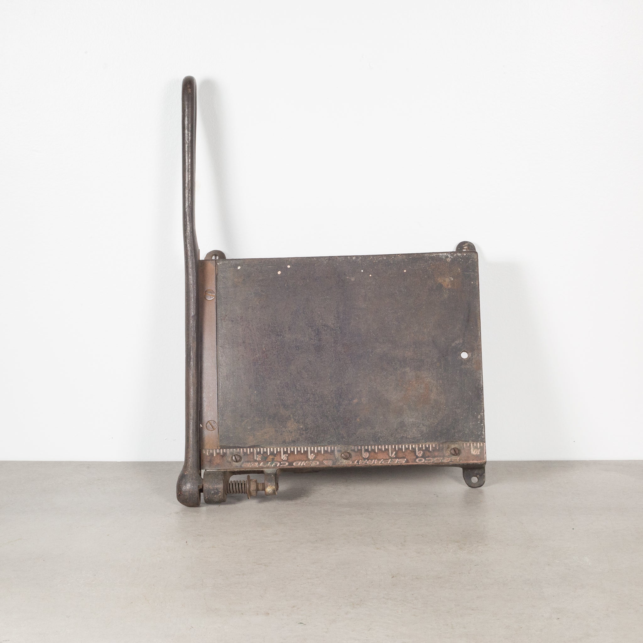 Cast Iron and Brass Guillotine Paper Cutter c.1930-1950 | S16 Home