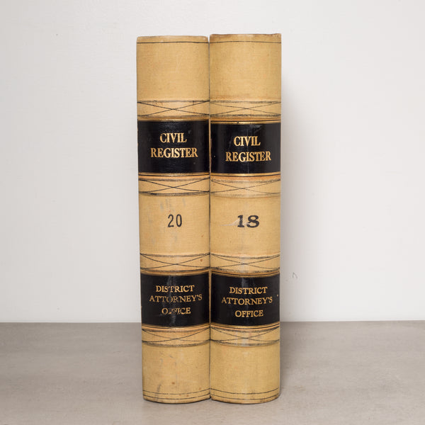 Pair of Monumental Civil Register Books c.1960 – S16 Home