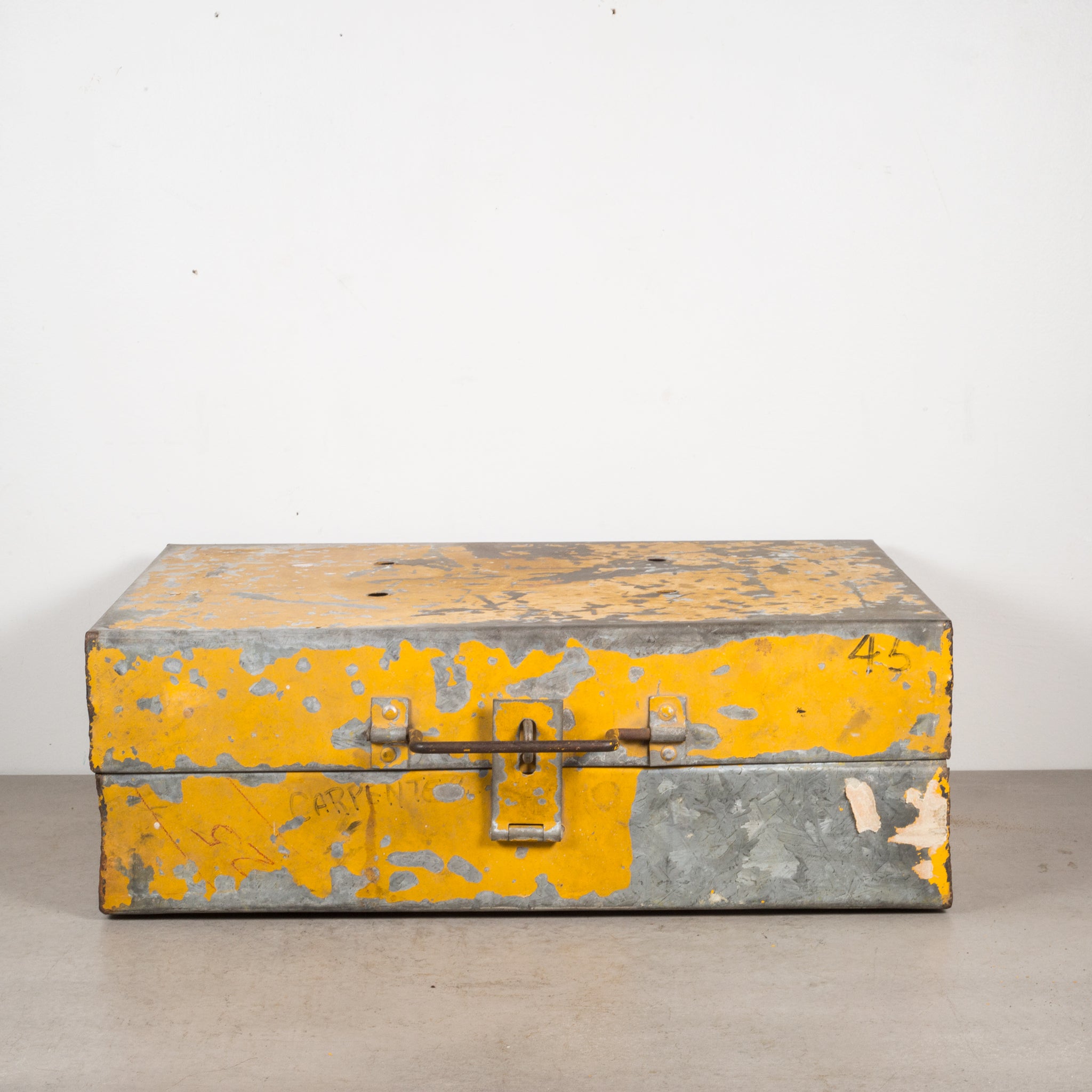 Distressed Metal Tool Box c.1940 | S16 Home