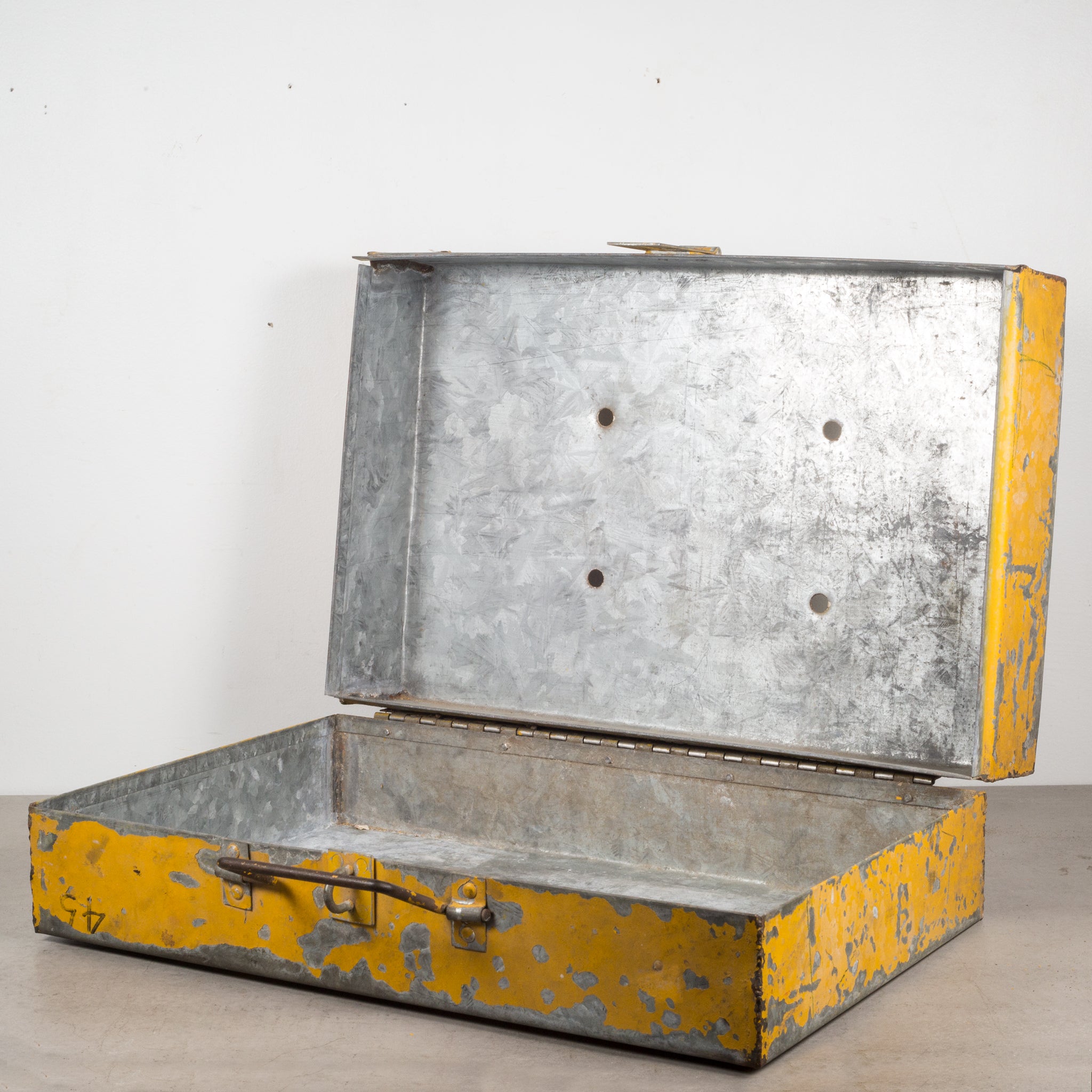 Distressed Metal Tool Box c.1940 | S16 Home