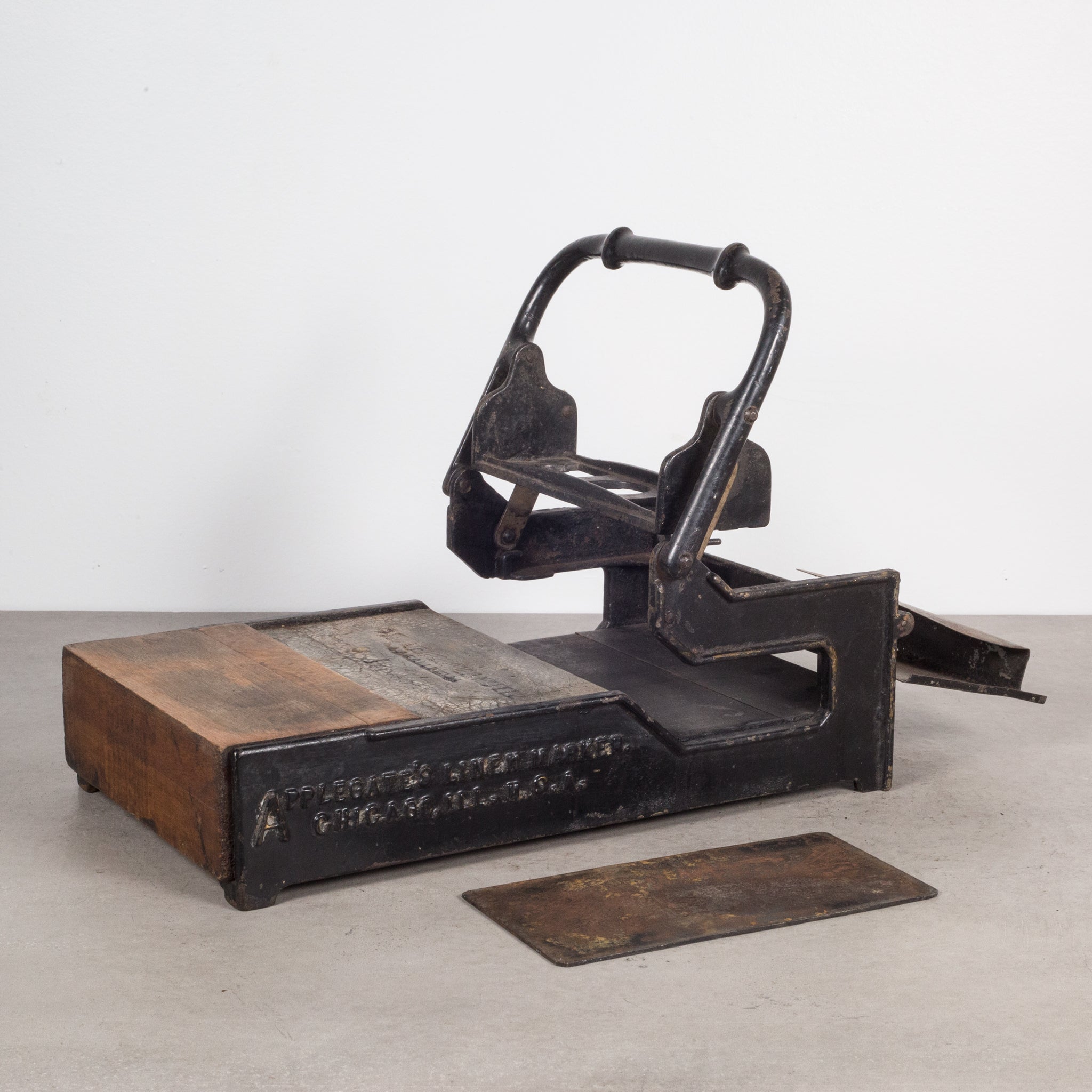 Antique Cast Iron Ink Flat Ink Presses c.1930 | S16 Home