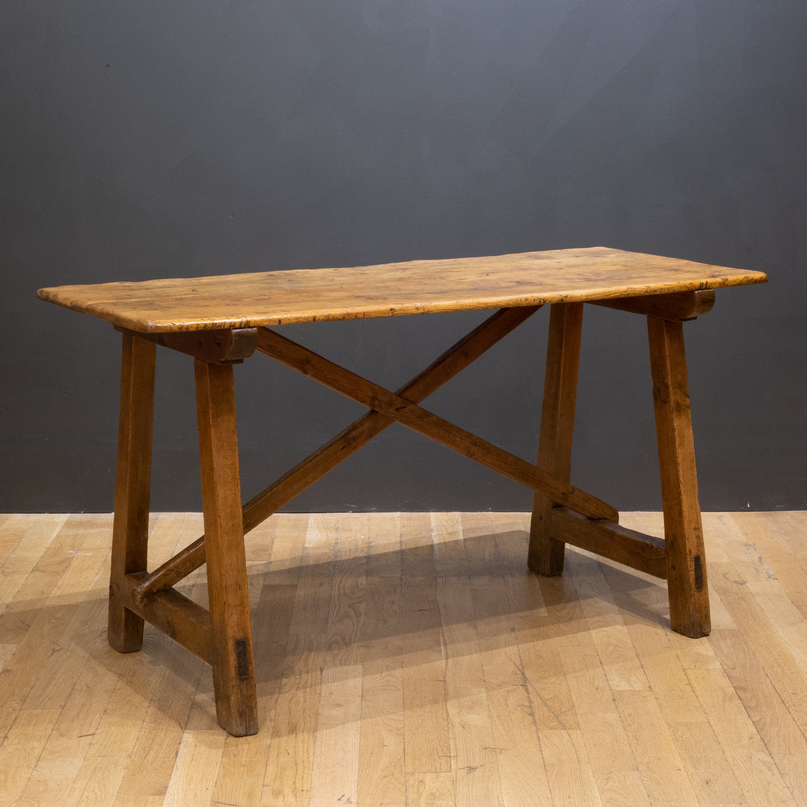 Handmade 19th c. Rustic French Farmhouse Writing Desk Console c.1800s S16 Home