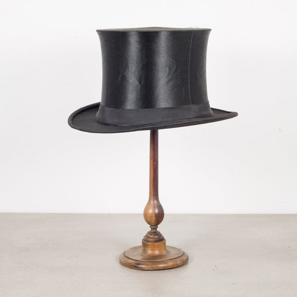 East German Collapsible Silk Top Hat and Stand c.1940 | S16 Home