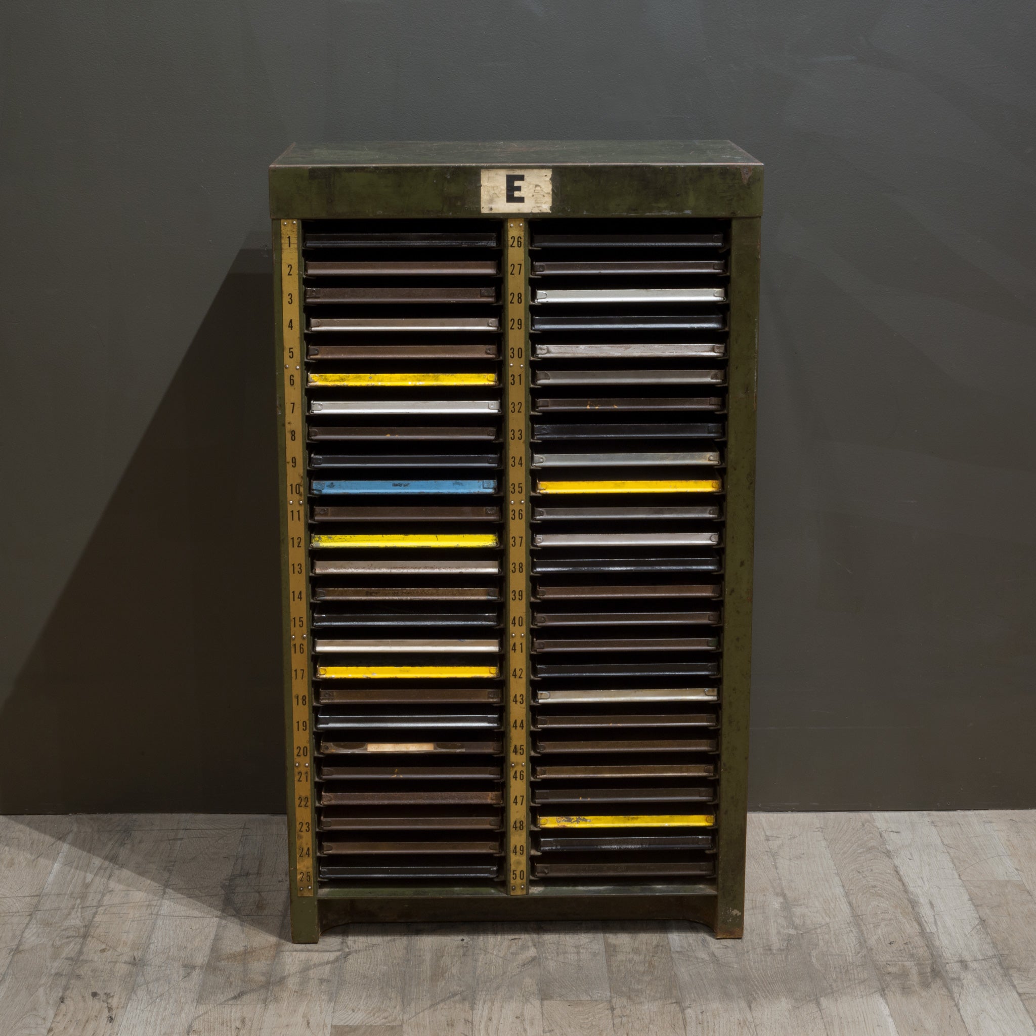 Antique Typesetter's Metal Cabinet c.1920-1930 | S16 Home