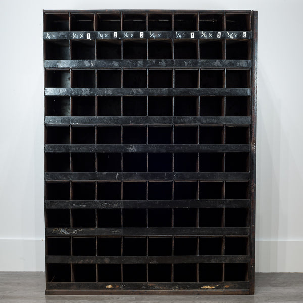 Large Steel Industrial 80 Cubicle Machinist Cabinet c.1930-1940 | S16 Home