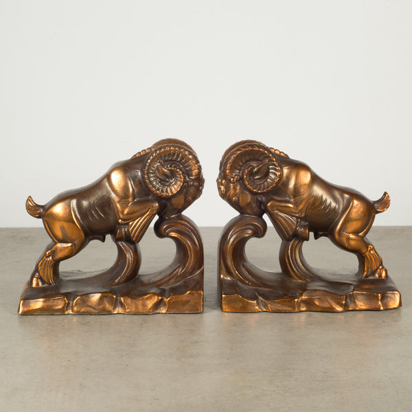 Mid-century Ram Bookends c.1950 | S16 Home
