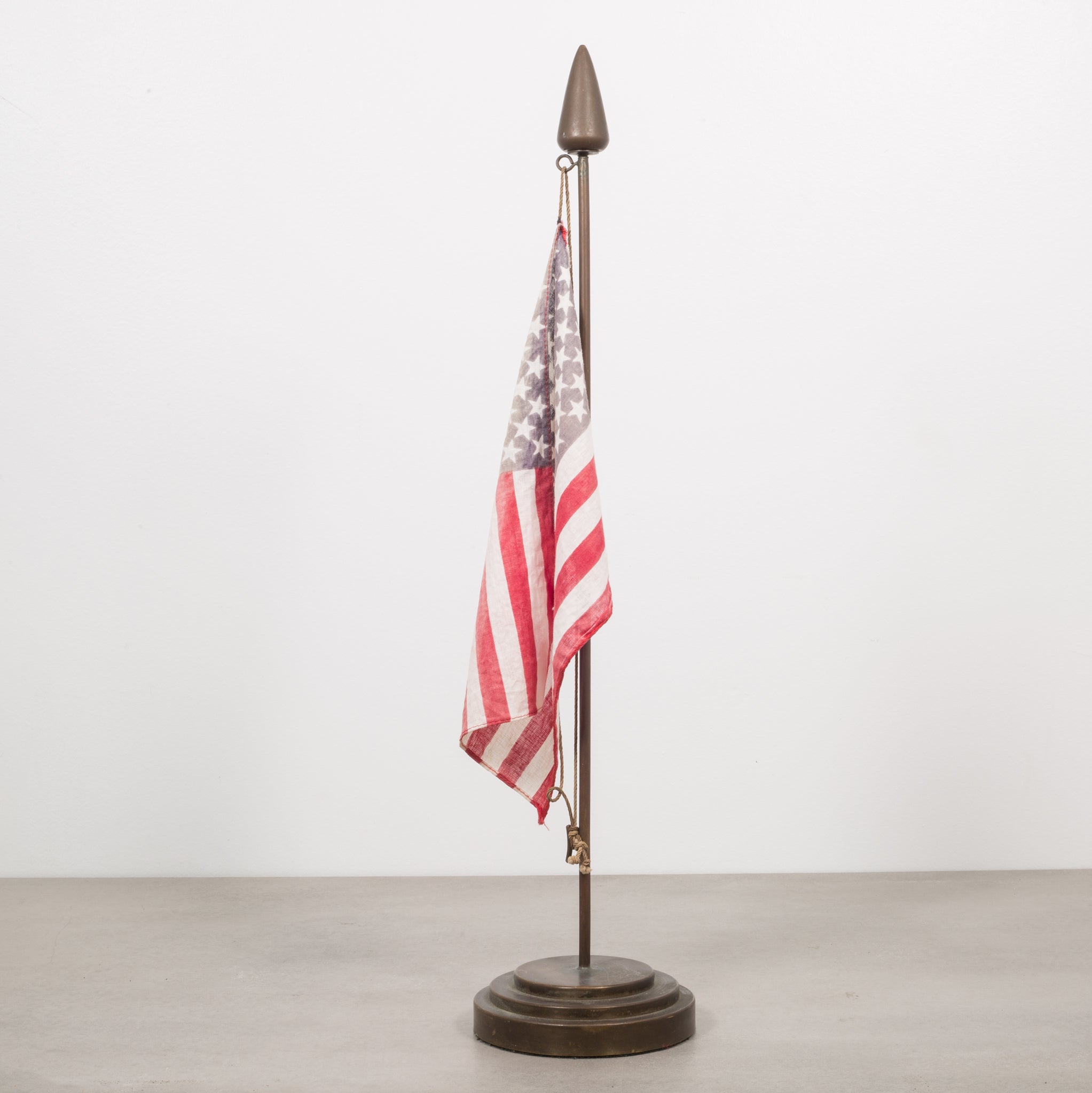Nautical Bronze Desk Flag c.1940 – S16 Home