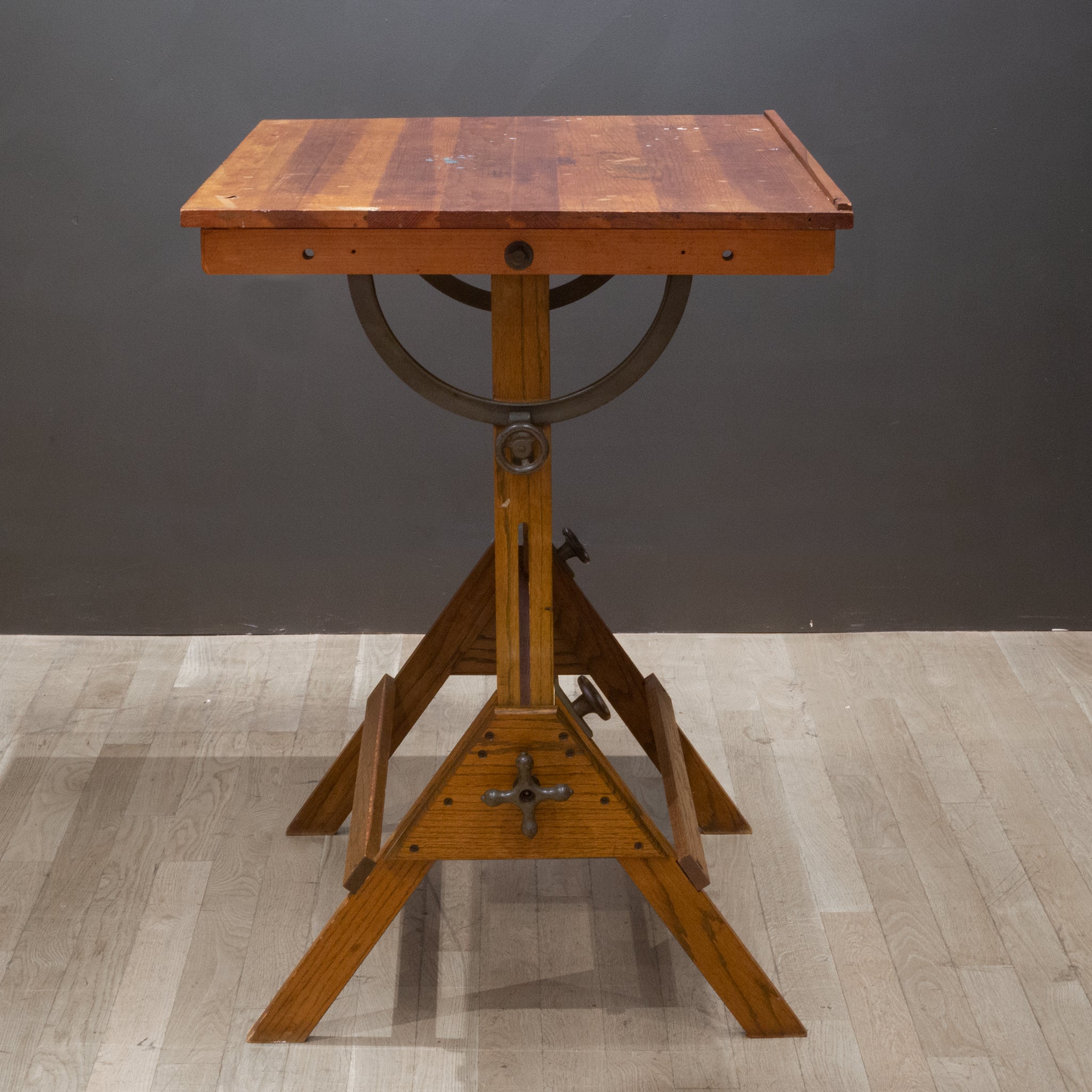 Antique Wood and Cast Iron Drafting Table c.1930 | S16 Home