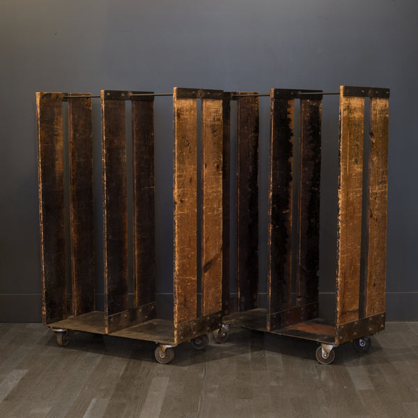 Factory Garment Rolling Racks c.1930 | S16 Home