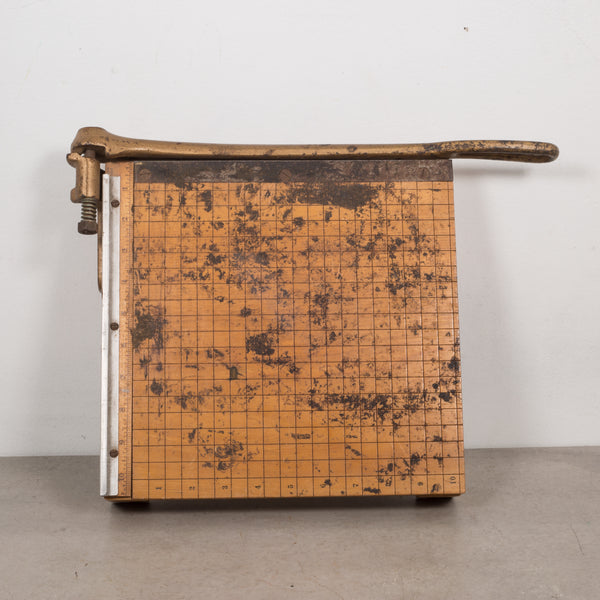 Antique Cast Iron Guillotine Paper Cutter c.1940 | S16 Home