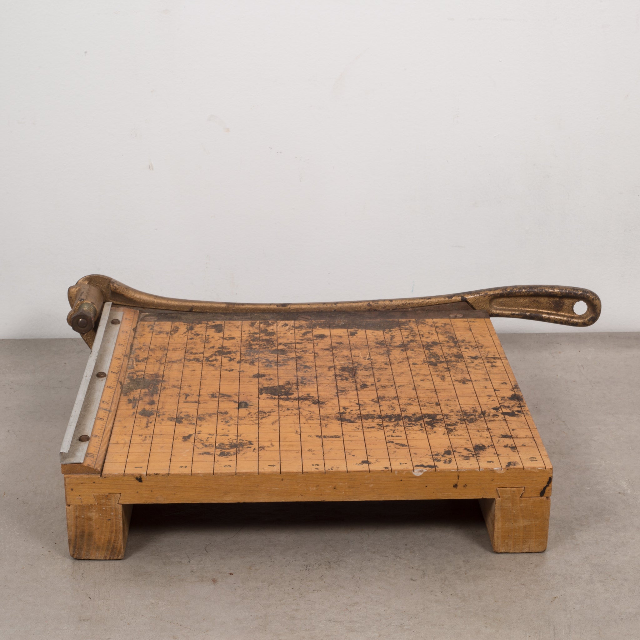 Antique Cast Iron Guillotine Paper Cutter c.1940 | S16 Home