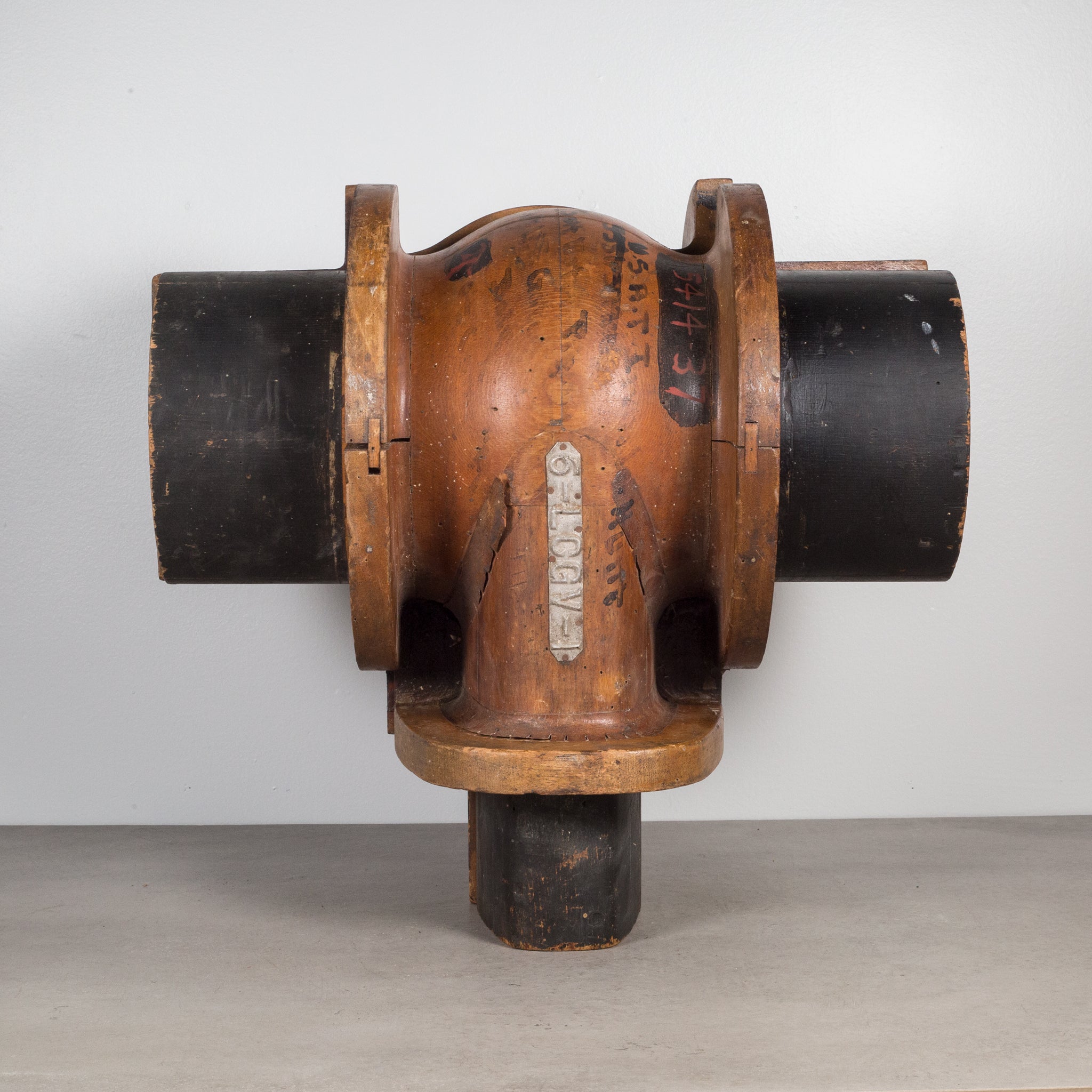 Large Wooden Industrial Foundry Mold c.1900 | S16 Home